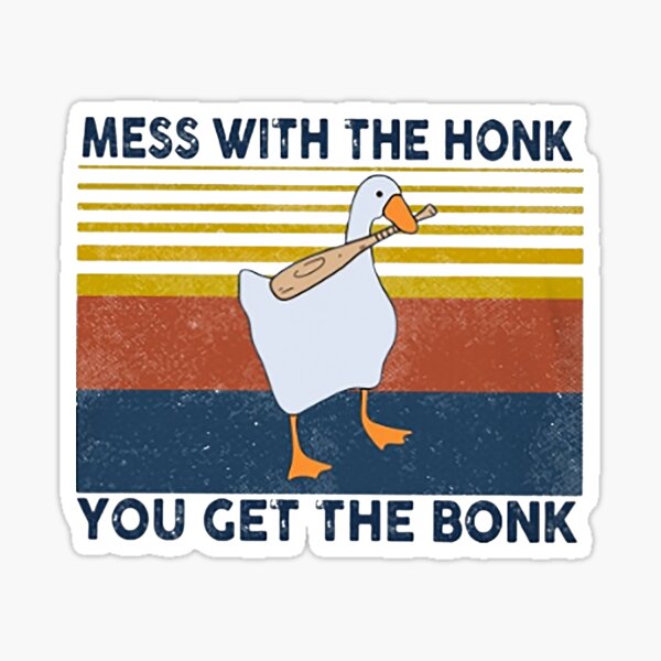 Honk Bonk Stickers | Redbubble