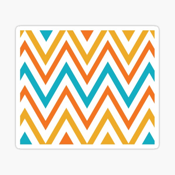 "colorful zigzag design" Sticker for Sale by AnDesign20 | Redbubble
