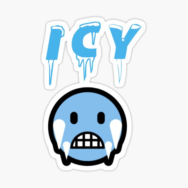 "ICY Emoji Design" Sticker for Sale by ddeluca999 | Redbubble