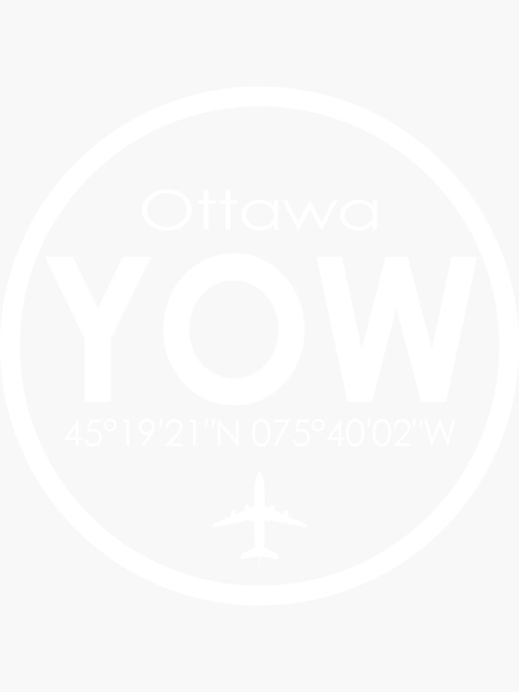 "YOW, Ottawa International Airport" Sticker for Sale by genaddibilly ...