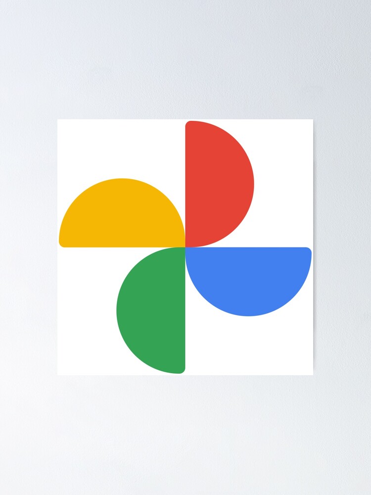 "Google Photos Sticker (New Logo 2020)" Poster by Licensed | Redbubble