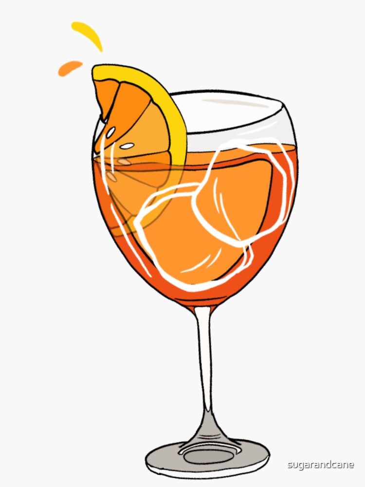 "Aperol Spritz" Sticker von sugarandcane | Redbubble