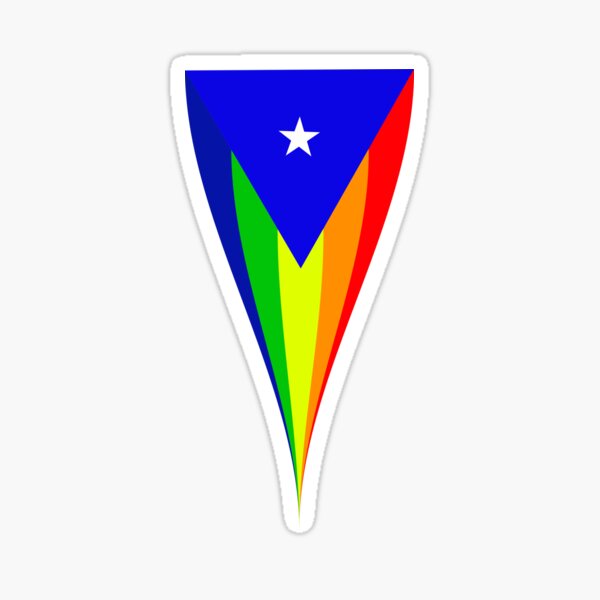 "Puerto Rico Gay LGBT pride Flag Boricua" Sticker by livaniaapparel ...