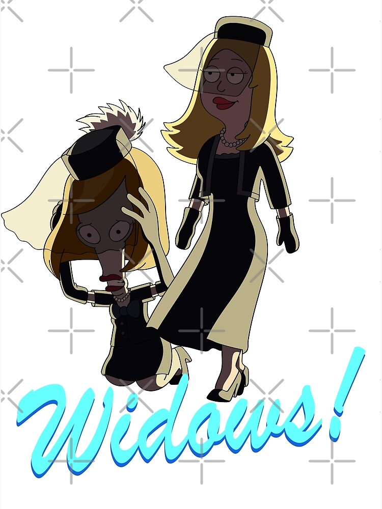"American Dad Widows" Poster for Sale by olivia-krig | Redbubble