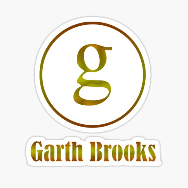 Garth Brooks Logo Stickers | Redbubble