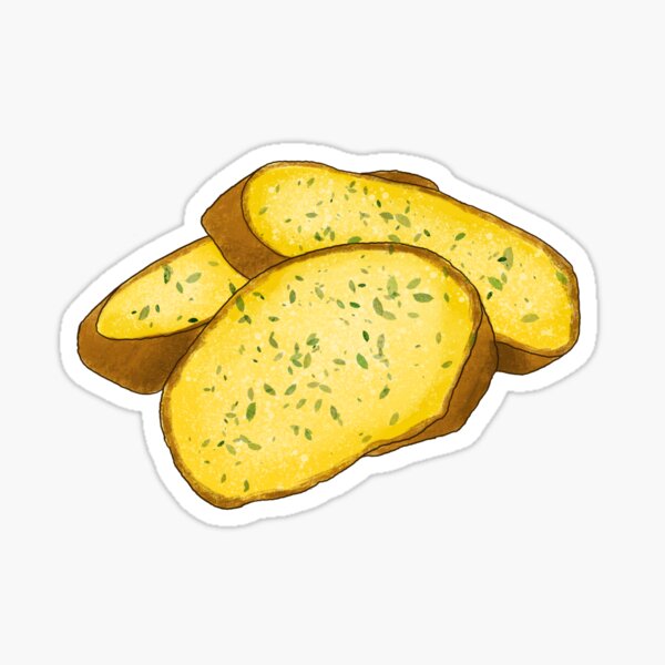 "Garlic Bread" Sticker by sydneyelisek | Redbubble