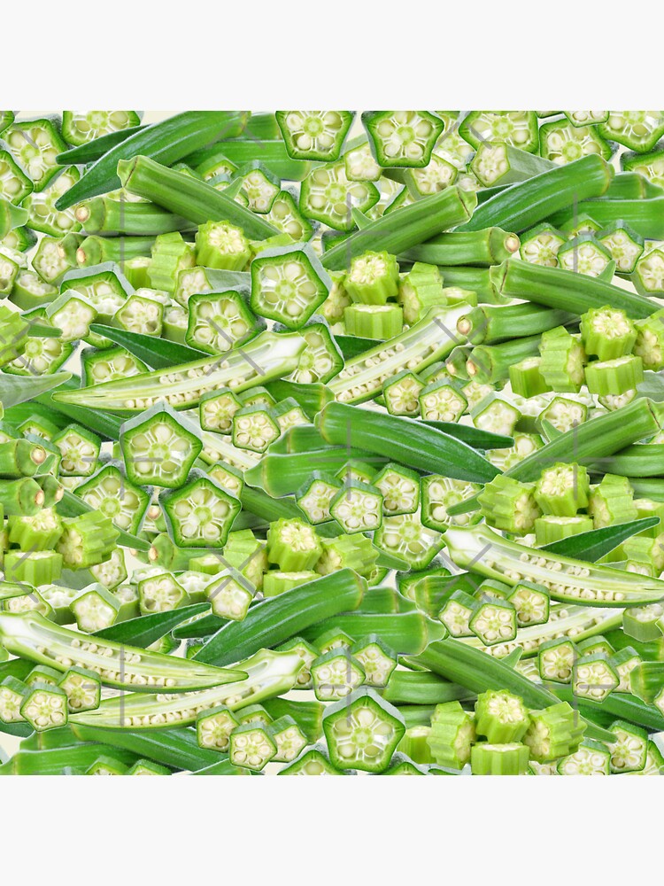 "Okra!" Sticker for Sale by implexity | Redbubble