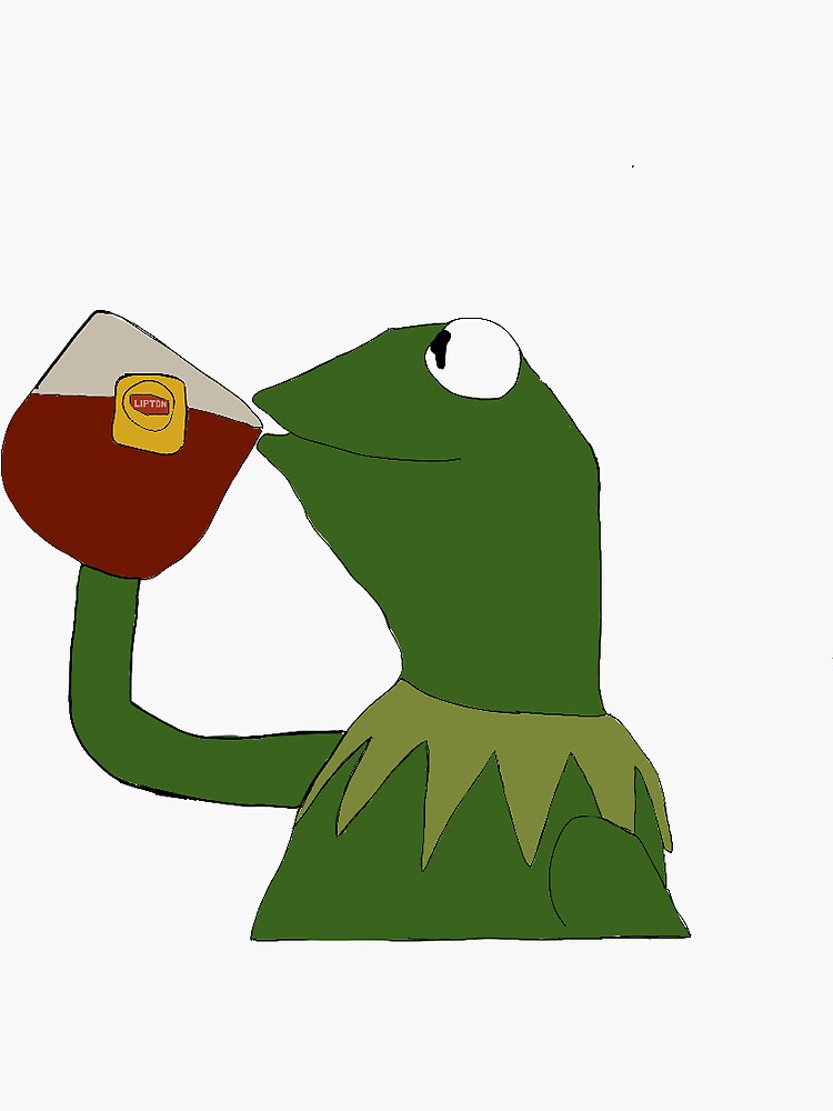 "Frog meme~Sticker and Phone Case" Sticker by AngieCreates | Redbubble