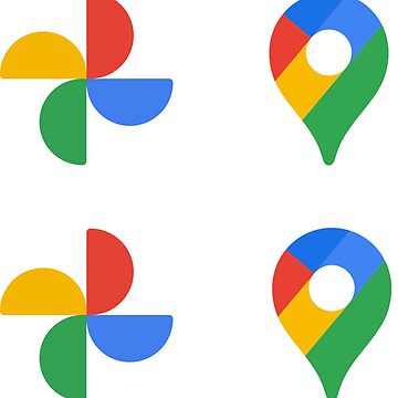 "Google Maps and Google Photos Stickers" Sticker by Licensed | Redbubble
