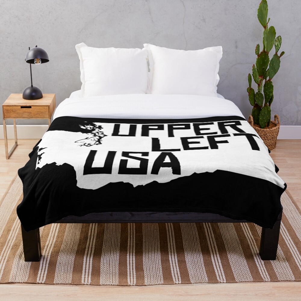 "Upper Left USA PNW Pacific Northwest Washington state" Throw Blanket ...
