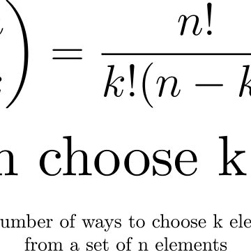 "n choose k definition (binomial coefficient)" Greeting Card by Mehdi314 | Redbubble
