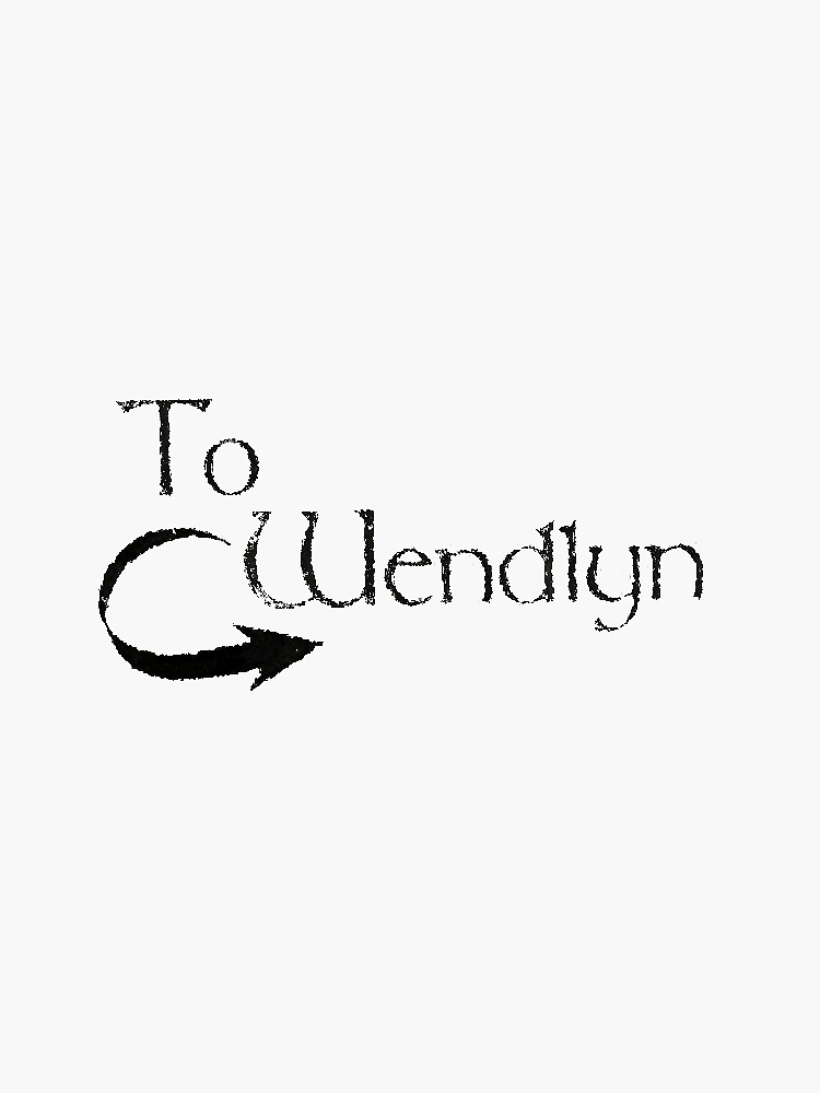 "To Wendlyn Map Label" Sticker by ElentiyaDiligo | Redbubble