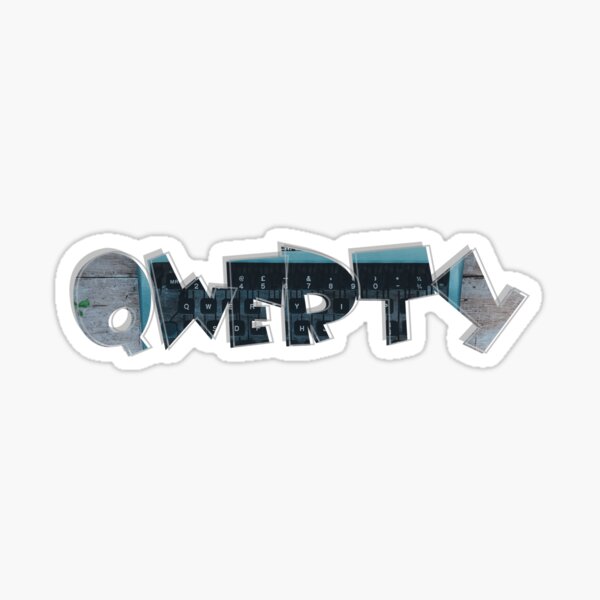Qwerty Keyboard Stickers | Redbubble