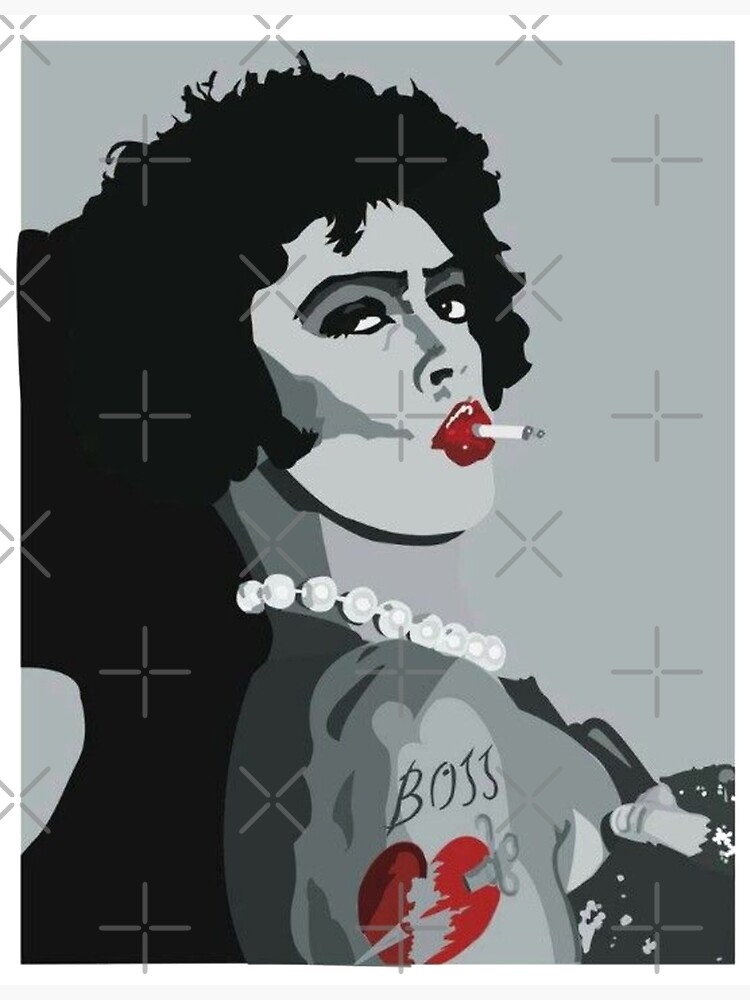 "Frank n Furter Rocky Horror Show Art Design" Poster for Sale by ...