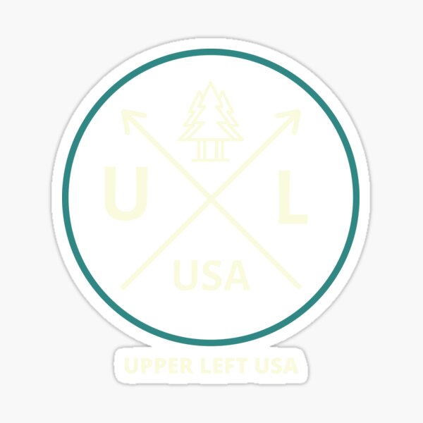 "Upper Left USA" Sticker by Combistudios | Redbubble