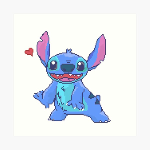"Stitch - Pixel Art" Art Print by JackieVen | Redbubble