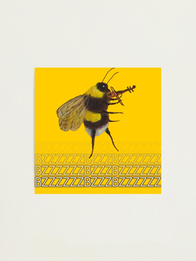 "Bee Playing Violin Bzzzzz" Photographic Print for Sale by Art-Zap-Shop ...