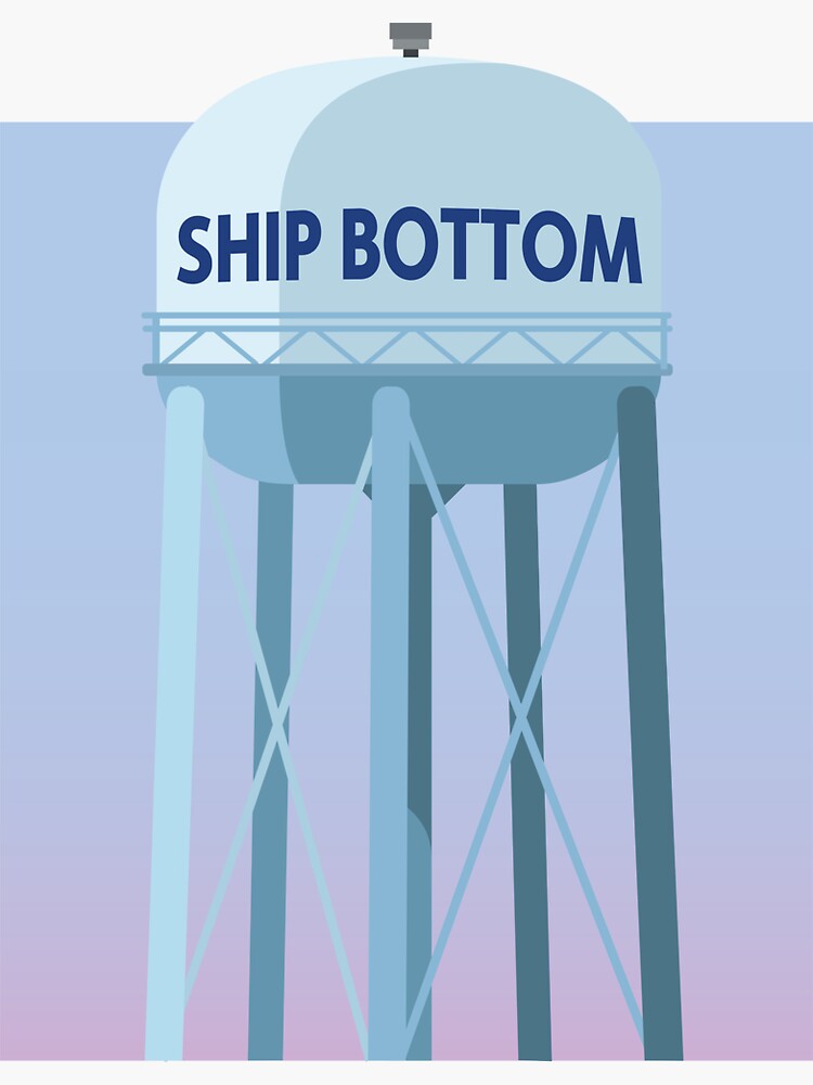 "Ship Bottom Water Tower" Sticker for Sale by cditty | Redbubble