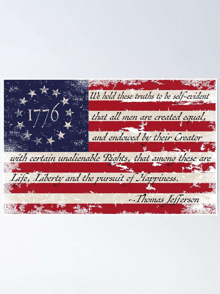 "Patriotic 1776 Declaration" Poster by bjcoving | Redbubble