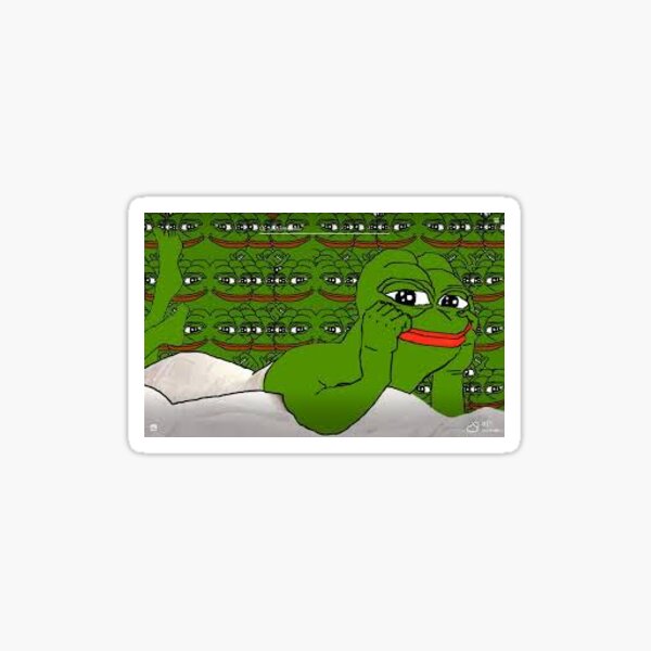"PePe Chilling " Sticker for Sale by pre69ium | Redbubble