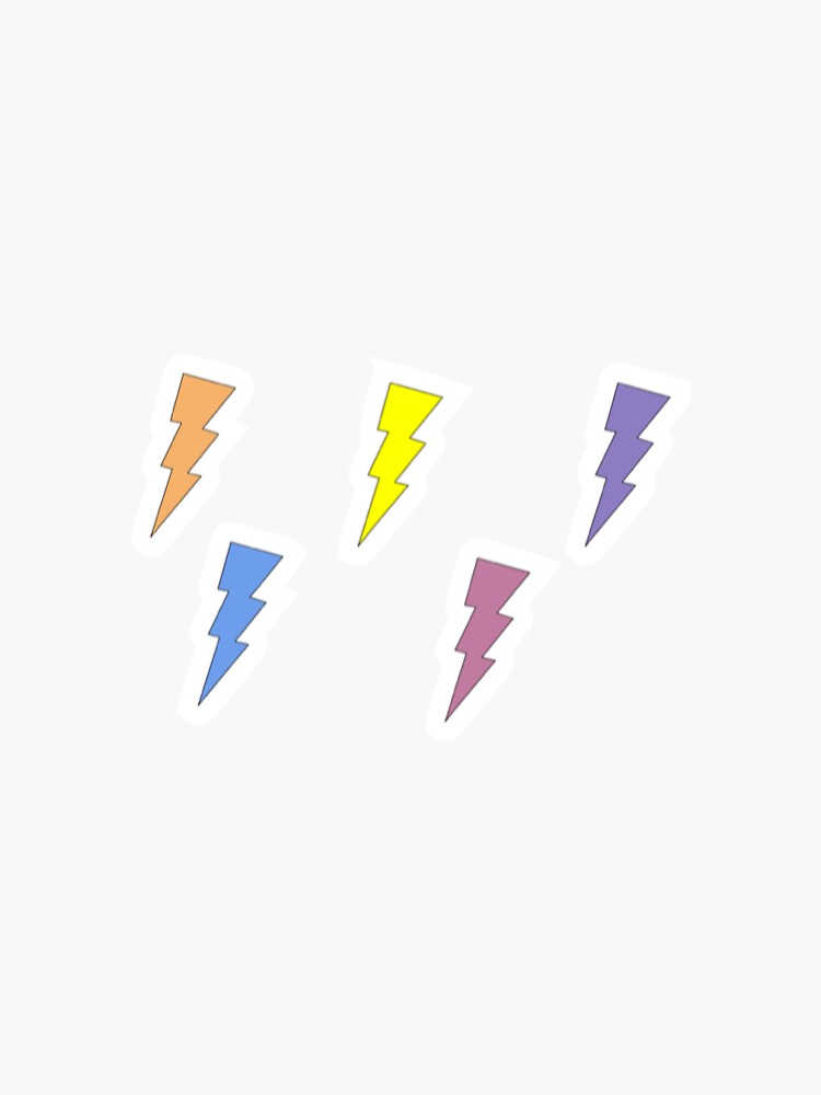"Lightning sticker pack" Sticker by heathercook1 | Redbubble