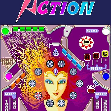 "Pinball Action" Art Board Print for Sale by atteoM | Redbubble
