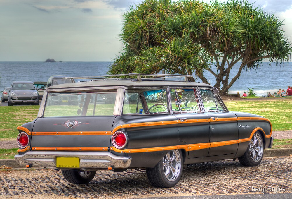 "Retro Ford Falcon - Country Squire" by Cheryl Styles | Redbubble