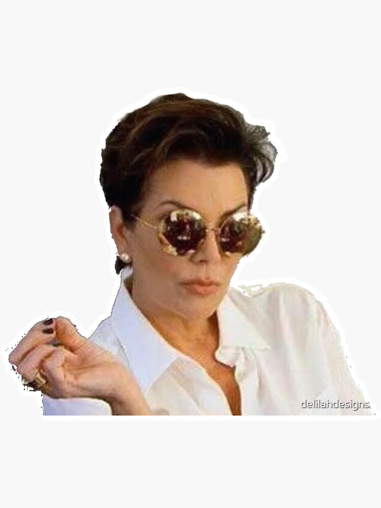 "kris jenner" Sticker for Sale by delilahdesigns | Redbubble
