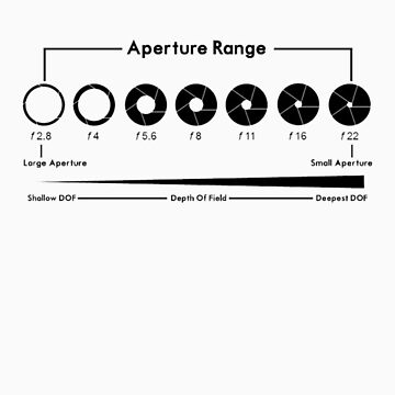 "Aperture Chart" Sticker for Sale by DJBellis | Redbubble