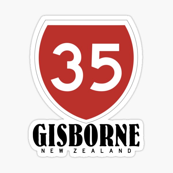 "Gisborne, New Zealand" Sticker for Sale by Kiwidom | Redbubble