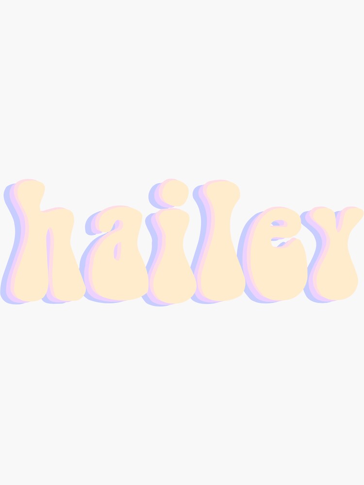 "Hailey" Sticker for Sale by emmakate2044 | Redbubble