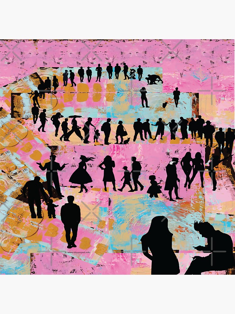 "Carl Chad Abstract Art" Sticker by kingroy | Redbubble