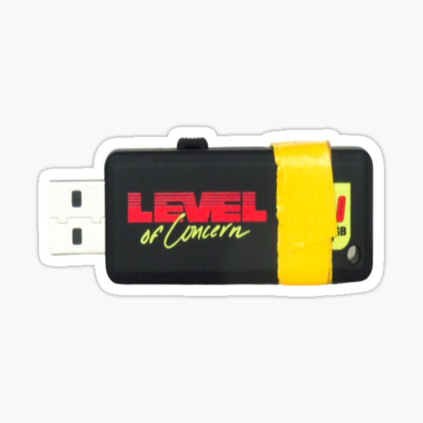 "t-shirt level of concern " Sticker for Sale by xxanass | Redbubble