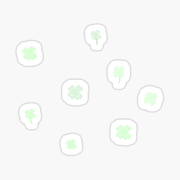"Lucky clover sticker pack" Sticker by dopestickerzz | Redbubble