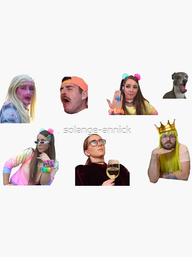 "Jenna Marbles Sticker Pack" Sticker for Sale by solange-annick | Redbubble