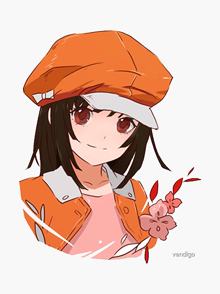 "Bakemonogatari Nadeko Sengoku" Sticker for Sale by vendigo | Redbubble