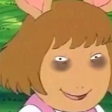 "Tired D.W. Arthur" Sticker for Sale by sanyanair | Redbubble