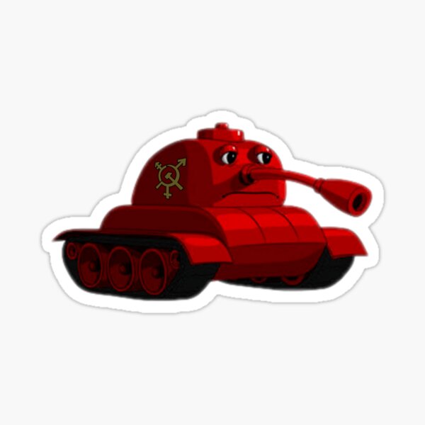 "Sad Tank" Sticker by Jakyjuche | Redbubble