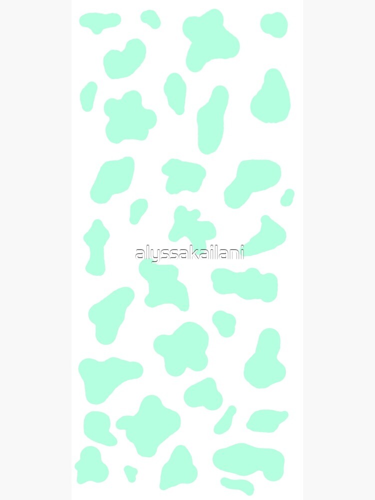 "Neon Green/Blue Cow Print Phone Case" Canvas Print by alyssakailani ...