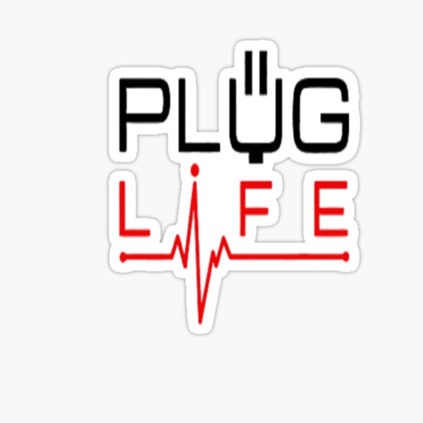 "Piege plug life" Sticker for Sale by Nunee | Redbubble