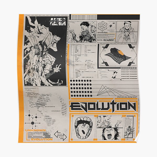 "EVOLUTION - poster design" Poster for Sale by theoneguycam | Redbubble