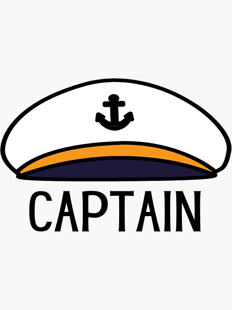 "Captain" Sticker for Sale by rossmari | Redbubble