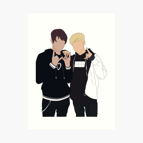 "Sam & Colby" Art Print for Sale by Jenna Ross | Redbubble