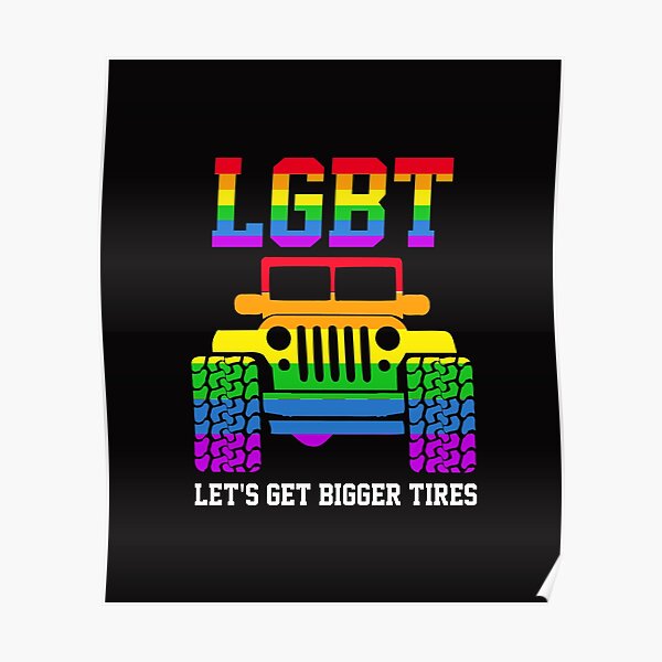 "Lgbt design truck" Poster by ImpactArt | Redbubble