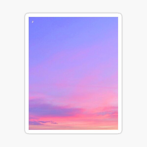"Pastel Pink Sunset Gradient" Sticker for Sale by DotJPEG | Redbubble