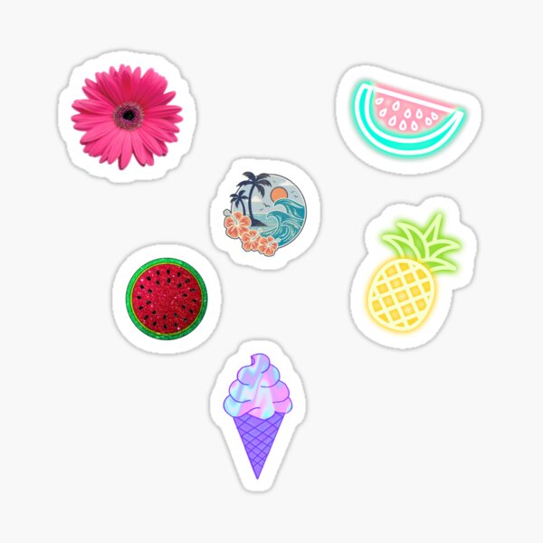 "Summer Pack Stickers! Bright Colors " Sticker by zaylva | Redbubble