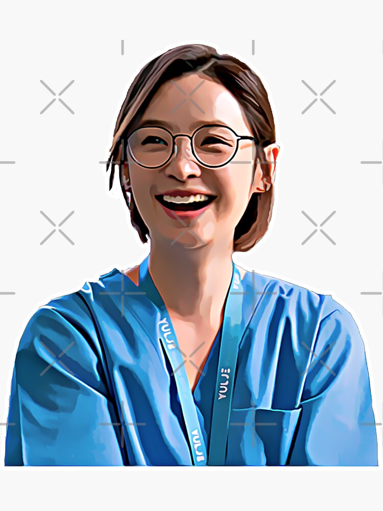 "hospital playlist chae songhwa | jeon mido" Sticker for Sale by ...