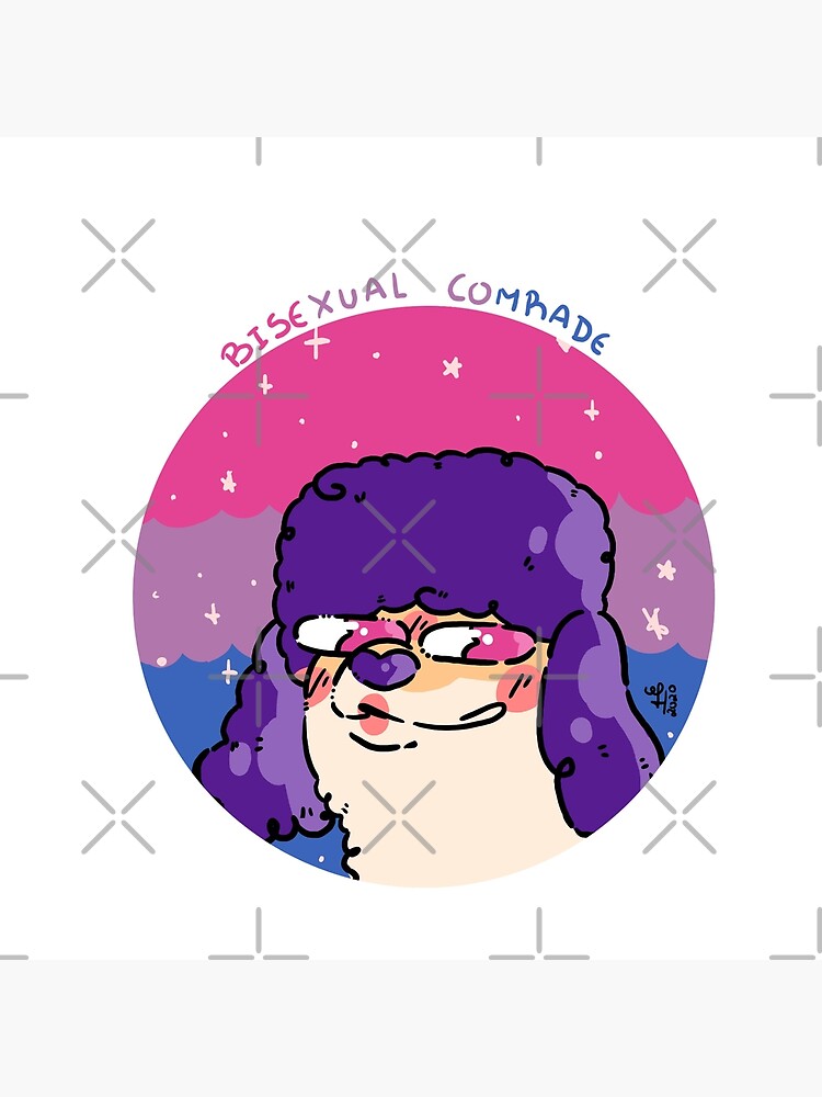 "Fellow bisexual dog comrade" Art Print by MiaMarshmellow | Redbubble