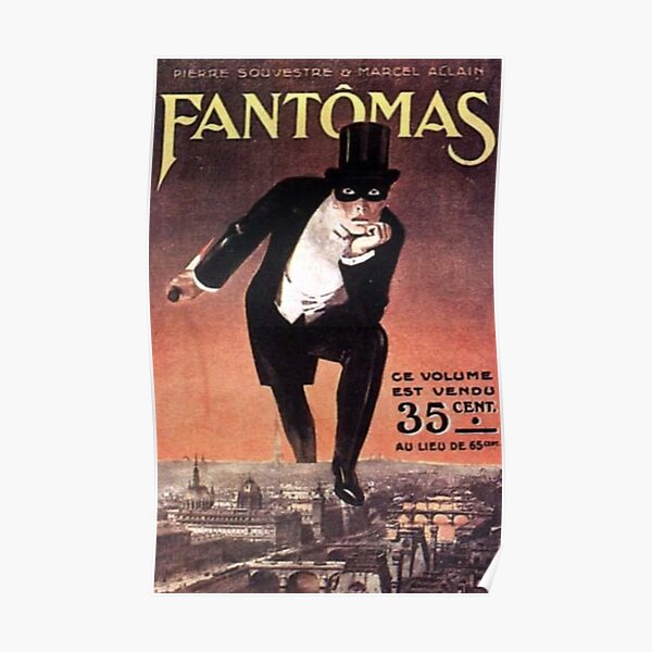 "Fantomas" Poster for Sale by zoturner | Redbubble