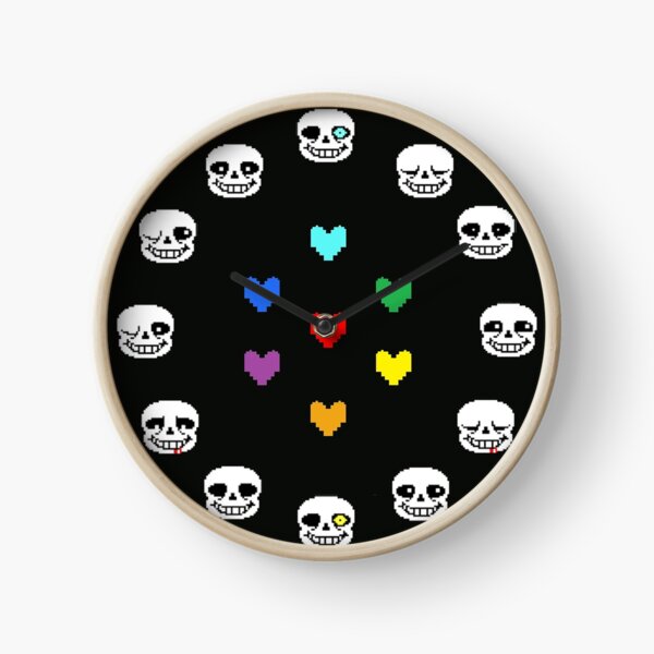 Undertale Sans Clocks | Redbubble